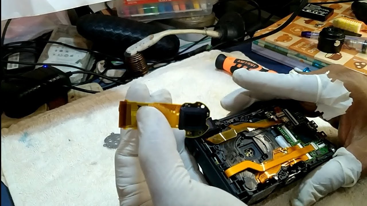 Disassembly, assembly & cleaning sensor CMOS camera panasonic TZ60/61 ...
