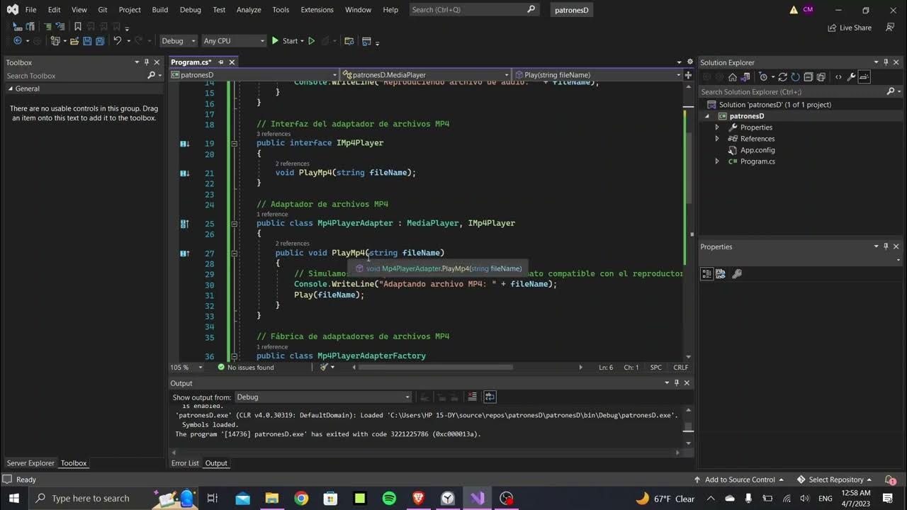 Patron de diseño factory method y adapter en C# - YouTube