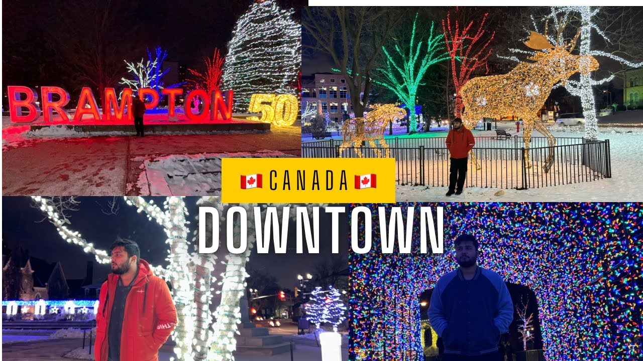 Exploring Downtown in Brampton Canada 🇨🇦| -15 degree 🥶 temperature ...