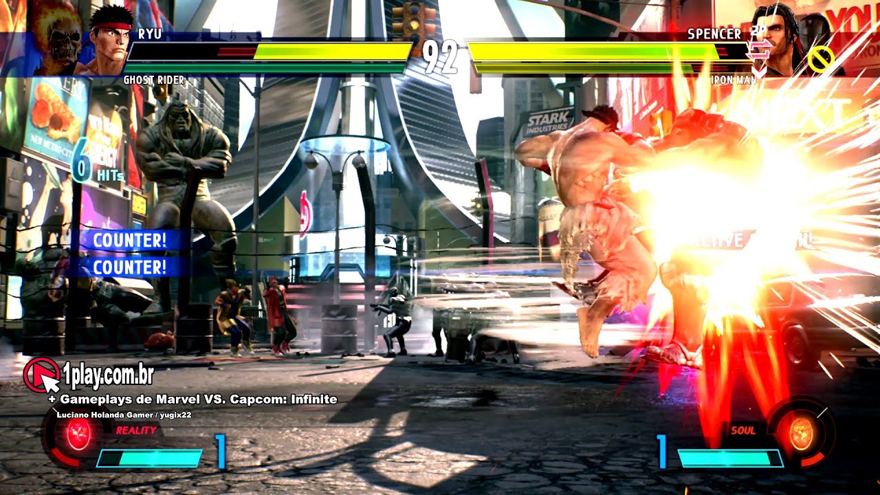 Marvel vs. Capcom: Infinite! Ryu (Street Fighter) + Motoqueiro Fantasma ...