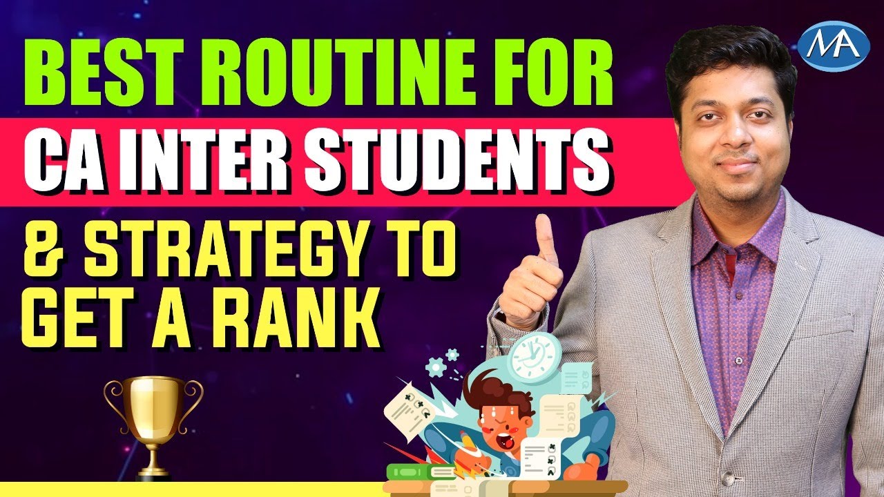 Best Routine Study Plan preparation strategy for CA Inter Students ...