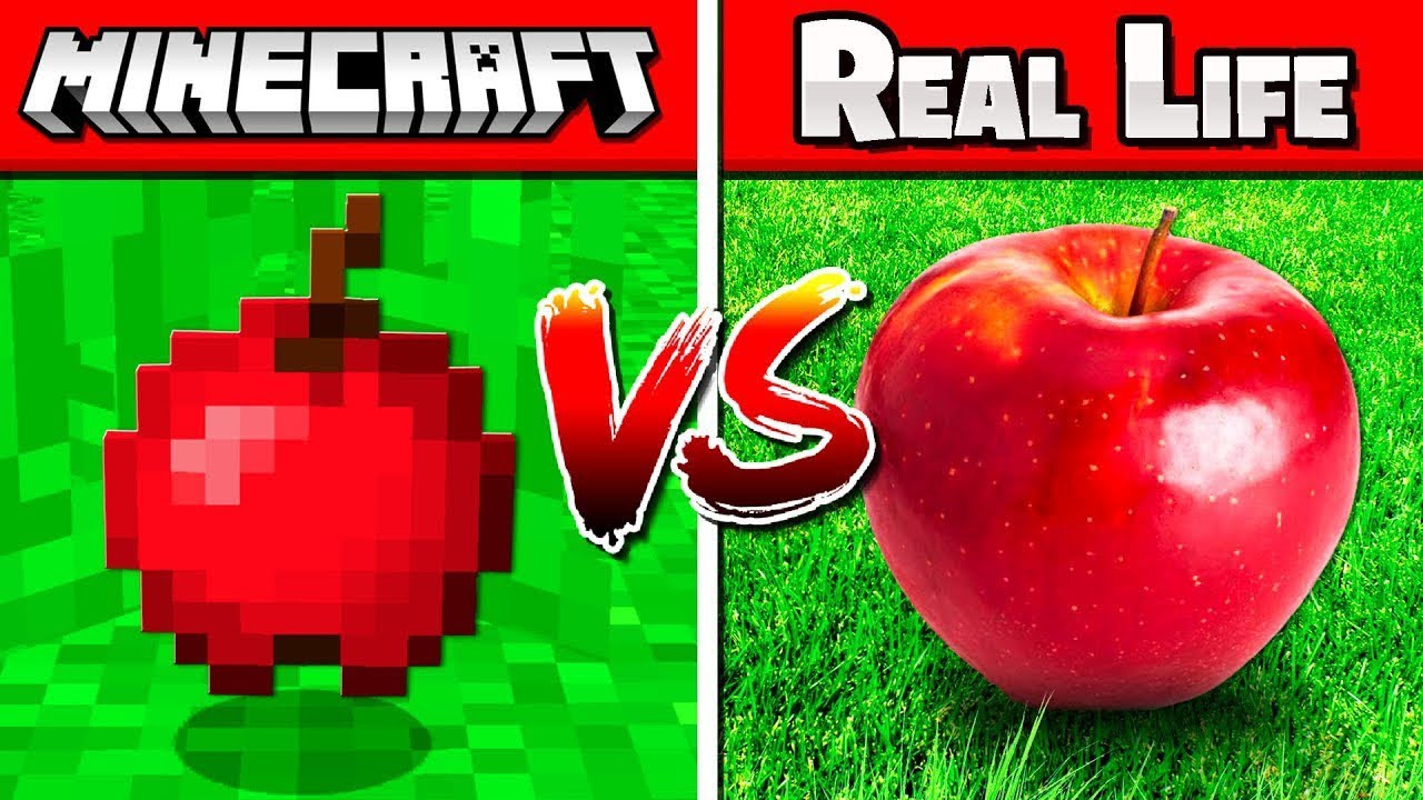 MINECRAFT VS REAL LIFE - YouTube