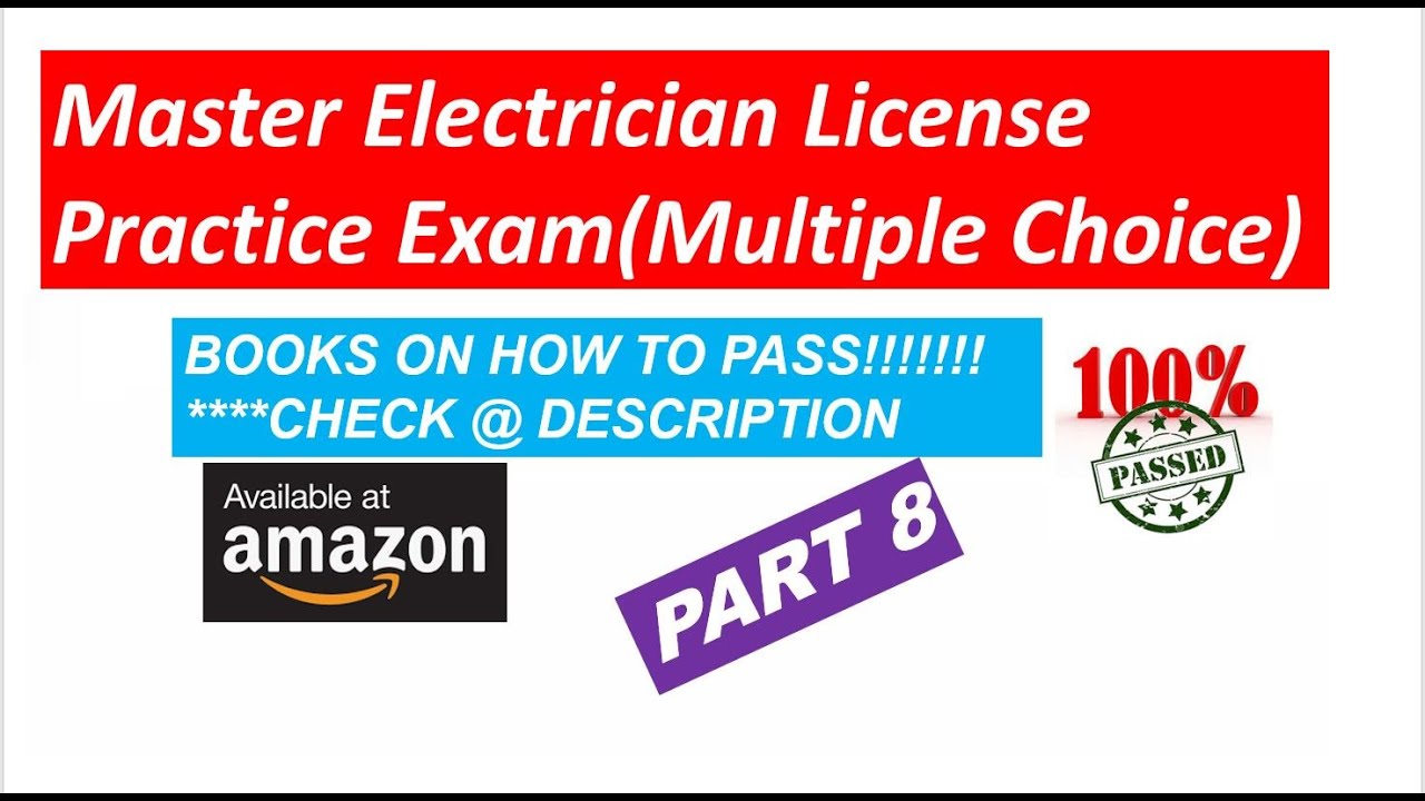 MASTER Electrician License Practice Exam PART 8 - YouTube