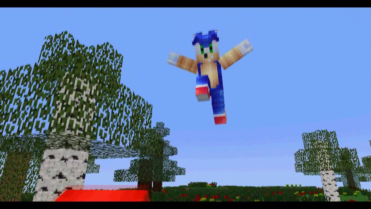 mario vs sonic animacion minecraft - YouTube