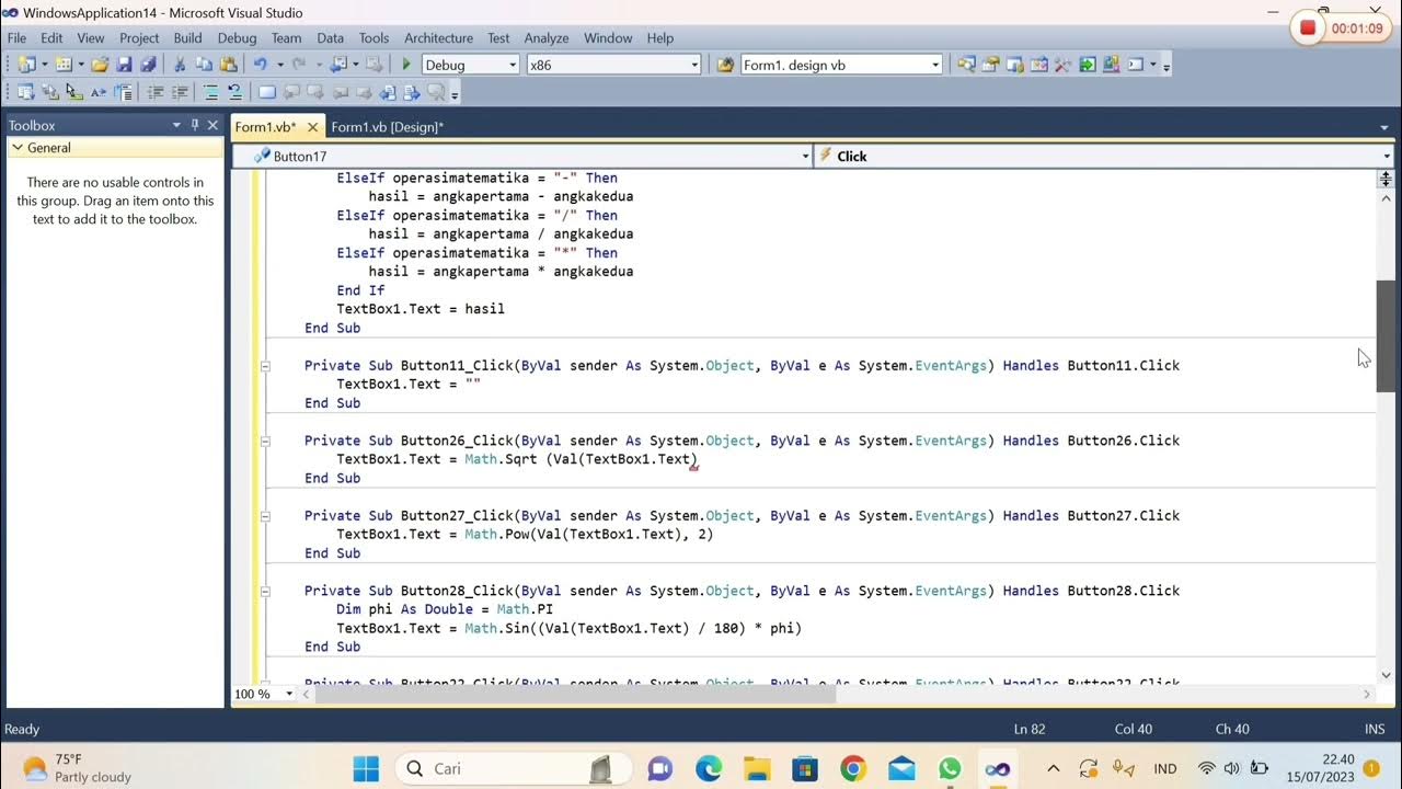 TUTORIAL CARA PEMBUATAN APLIKASI KALKULATOR SEDERHANA MENGGUNAKAN ...