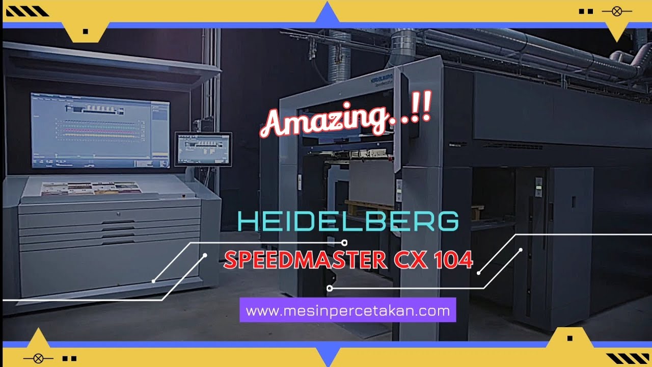 Heidelberg Speedmaster CX 104 - YouTube