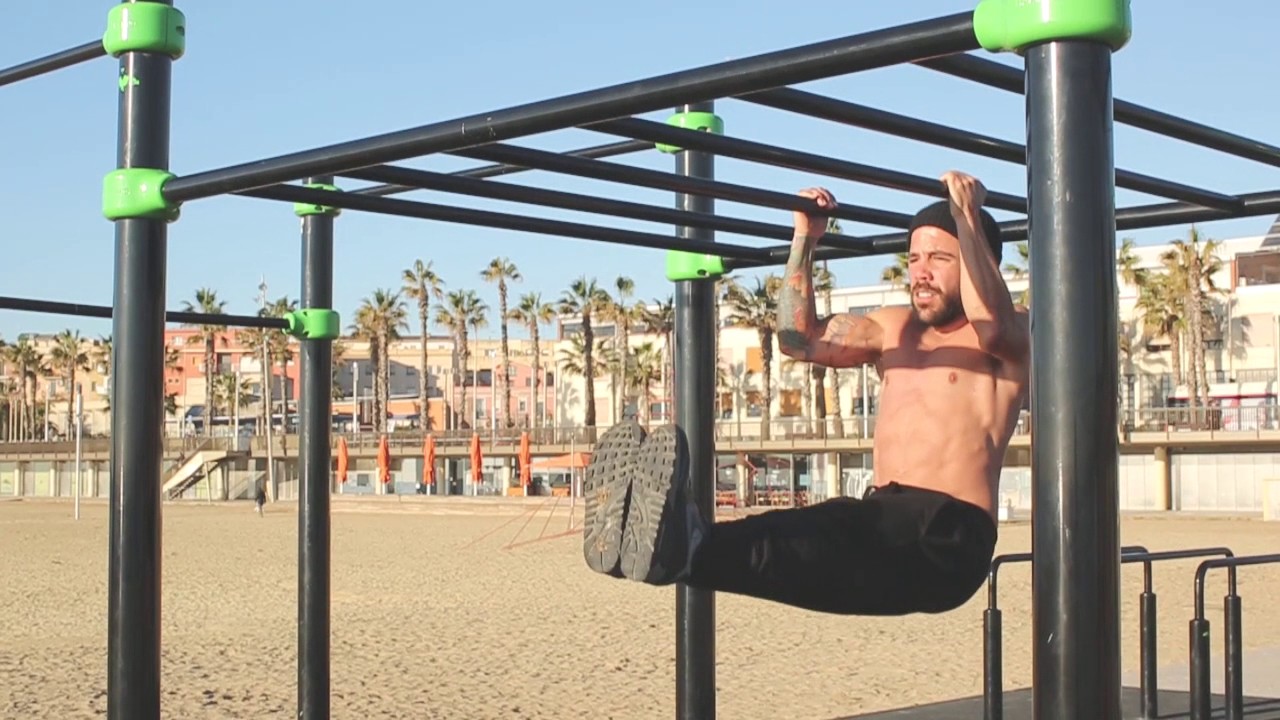 L-pull ups training - YouTube