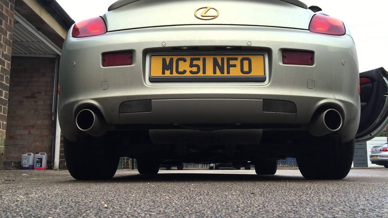 Lexus SC430 exhaust - YouTube