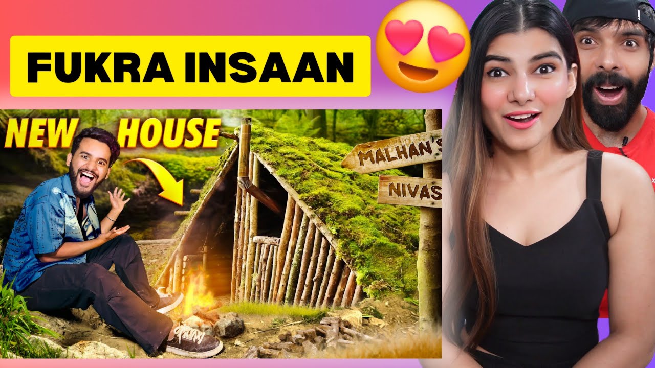 I Built a Survival Shelter in JUNGLE 😍 Fukra Insaan Reaction video ...