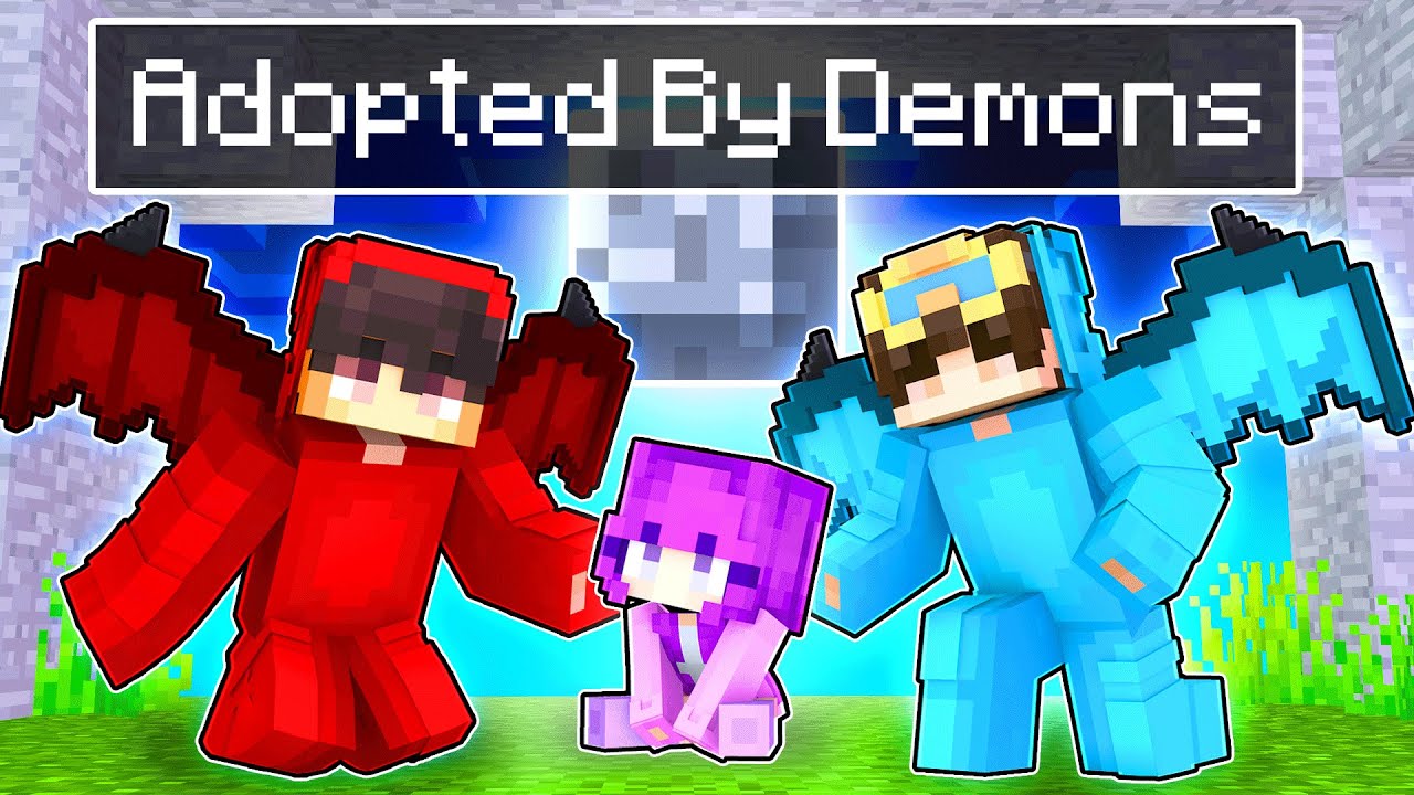 Adopted By DEMONS In Minecraft! - YouTube