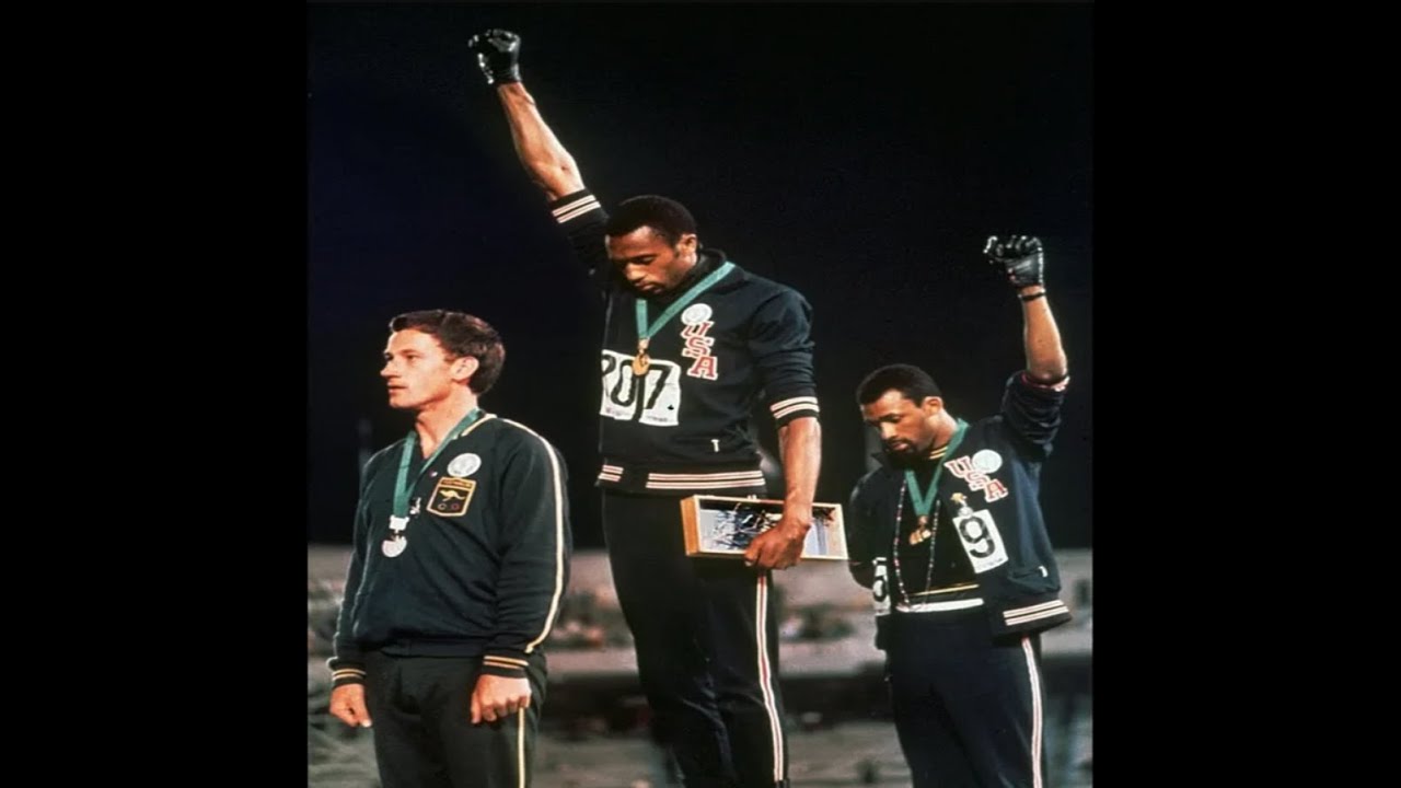 Tommie Smith and John Carlos_Black Power Salute at the 1968 Olympics ...