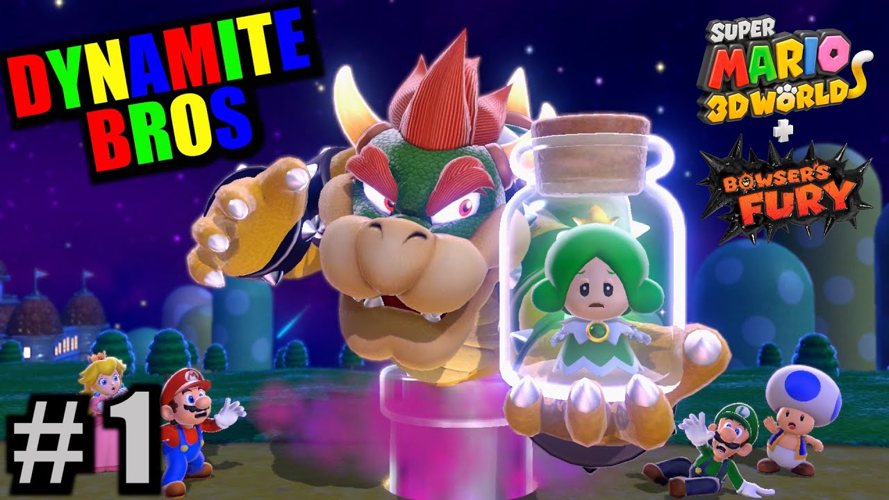 Super Mario 3D World (Co-op): Mreow - PART 1 - Dynamite Bros - YouTube