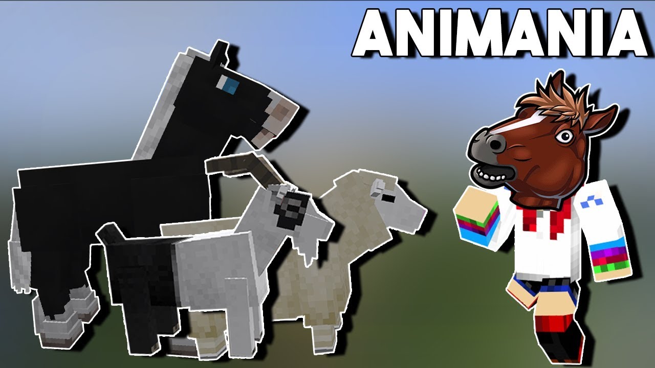 🐴 Minecraft 🐑 - Animania Mod (Ló, Birka, Kecske) 🐐 - YouTube