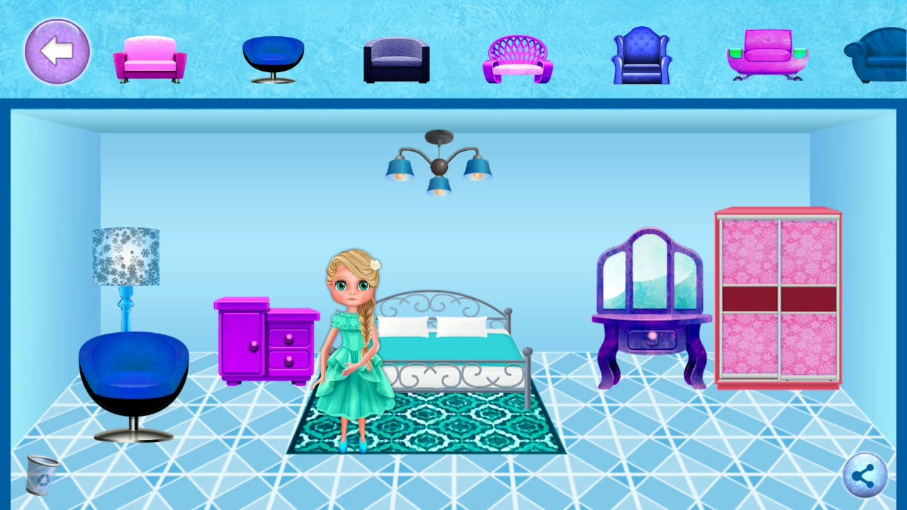 Ice Princess Doll House Decorating & Design - YouTube