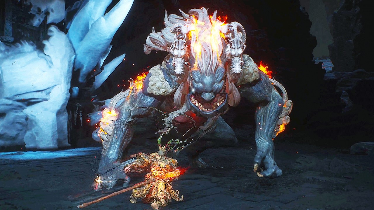 Black Myth Wukong - Bishui Golden-Eyed Beast Secret Boss Fight (4K ...