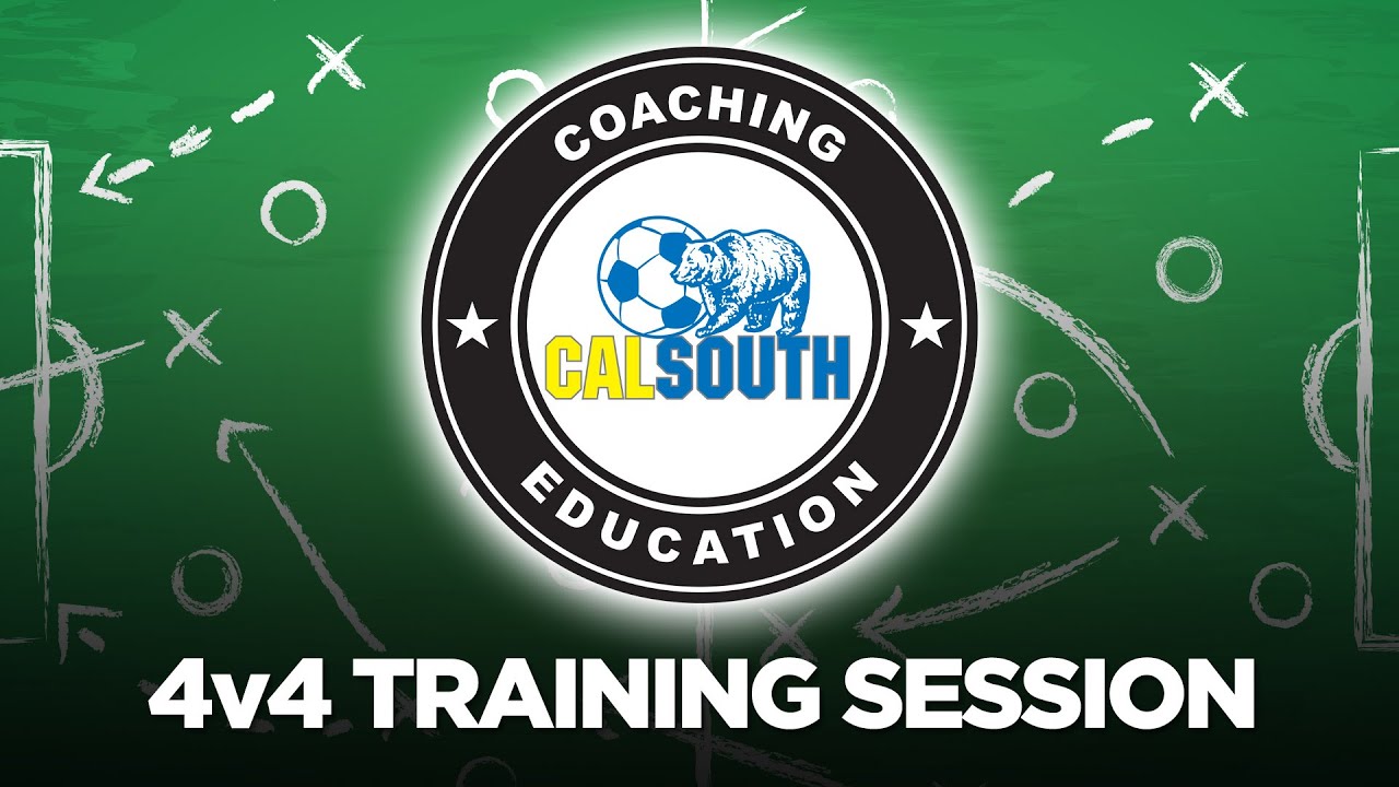 4v4 Practice session - Cal South Coaching Education - YouTube