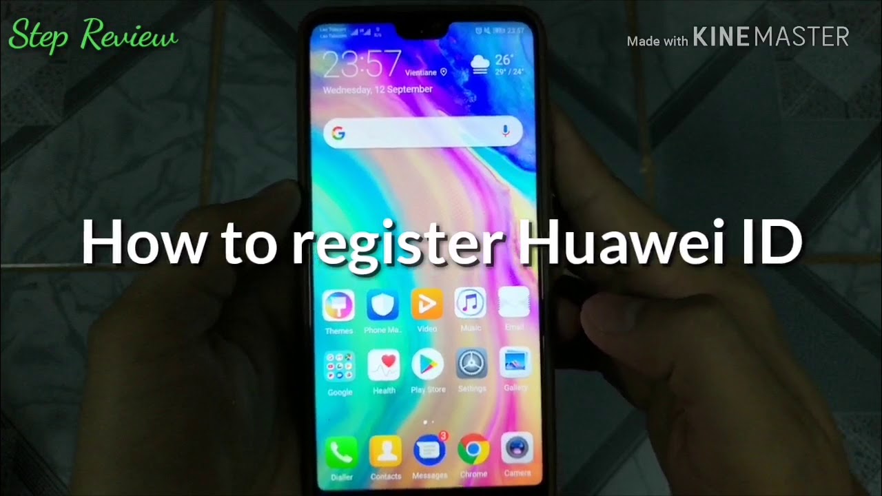 How to register HUAWEI ID ວິທີລົງທະບຽນຫົວເຫວີຍໄອດີ - YouTube