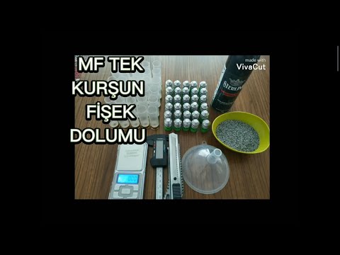 Mf tek kurşun fişek dolumu  12ga (shotgun cartridge filling)(تعبئة الخرطوشة مطاردة الخنازير)