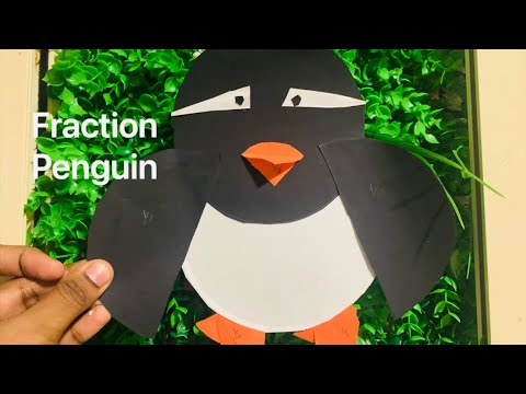 Fraction Penguin | Maths craft| Fraction craft | Maths Dictionary - YouTube