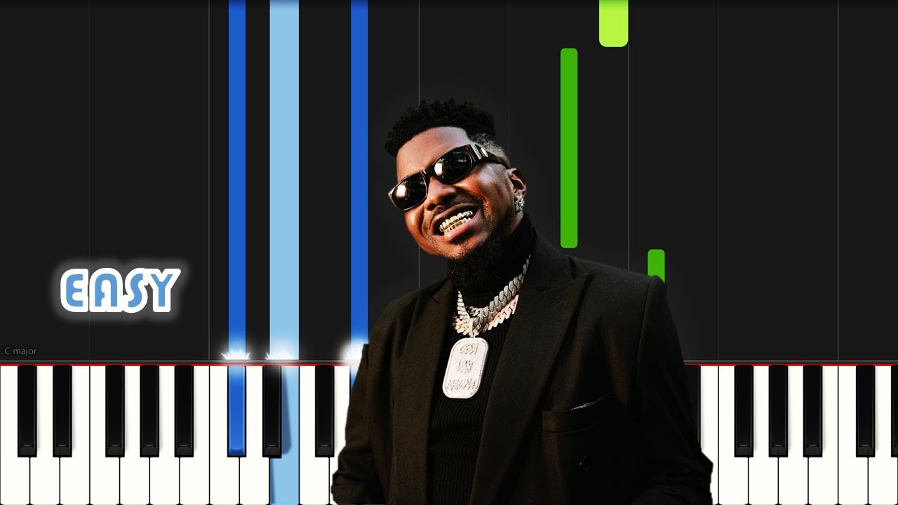 Skiibii - Baddest Boy ft. Davido | EASY PIANO TUTORIAL by Synthly - YouTube