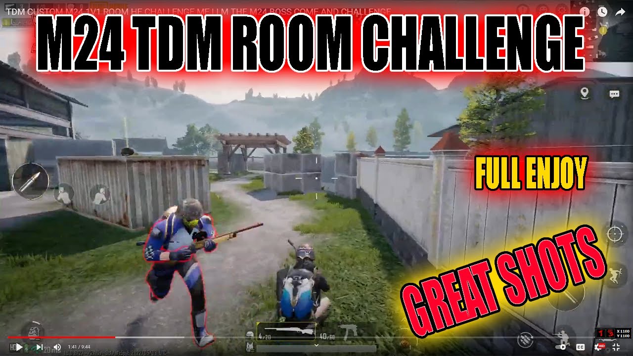 TDM CUSTOM M24 1V1 ROOM HE CHALLENGE ME | I M THE M24 BOSS COME AND ...