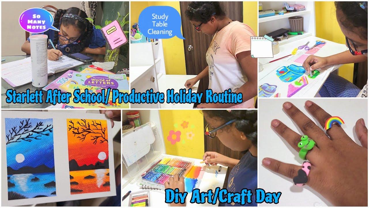 Starlett After School/Holiday Routine After Exams+Completing Notes ...