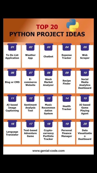 Top 20 python projects #coding #python - YouTube