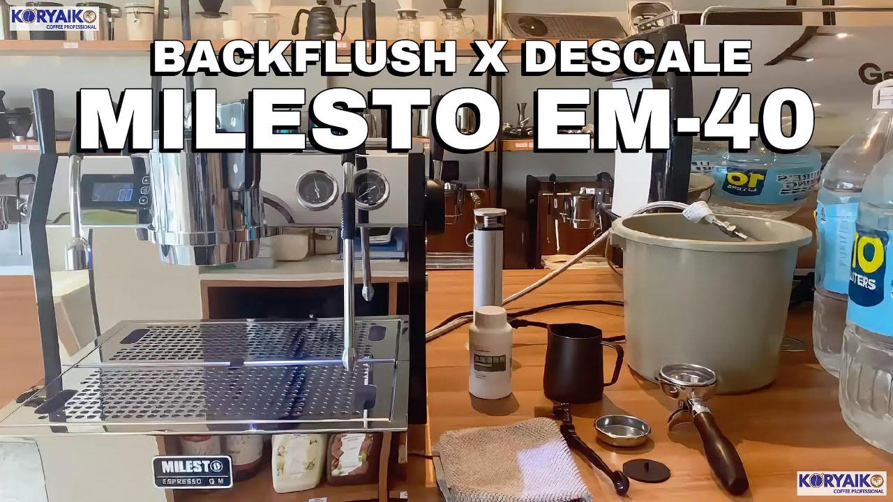Milesto EM40 | How to Backflush & Descale - YouTube