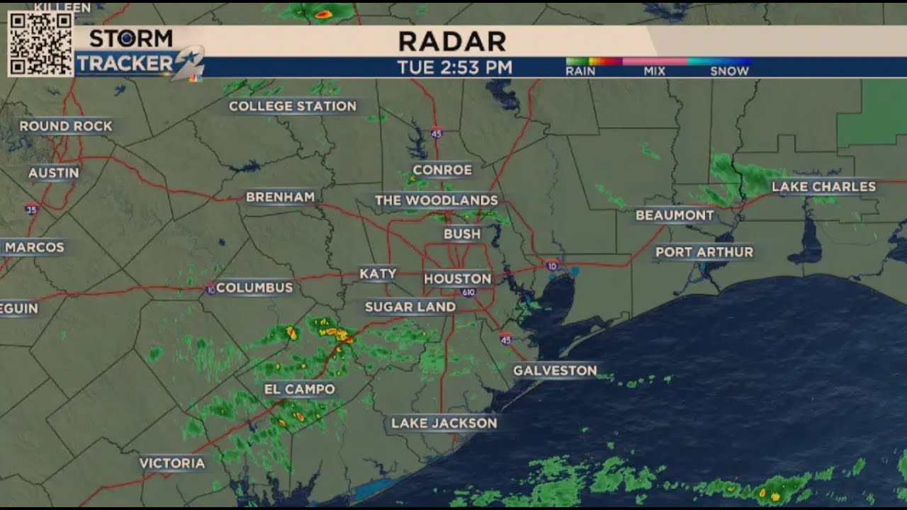 LIVE RADAR: Afternoon storms move through Houston area - YouTube