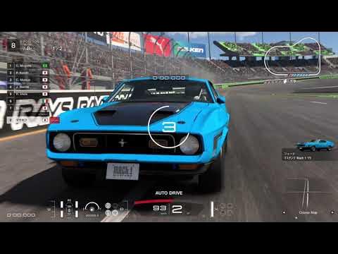 PS5/VR2「グランツーリスモ 7」マスタング Mach 1'71/ブロードビーンレースウェイ2周/Sunday Cup/1位＆ファステストラップ＆CLEAN RACE BONUS ...