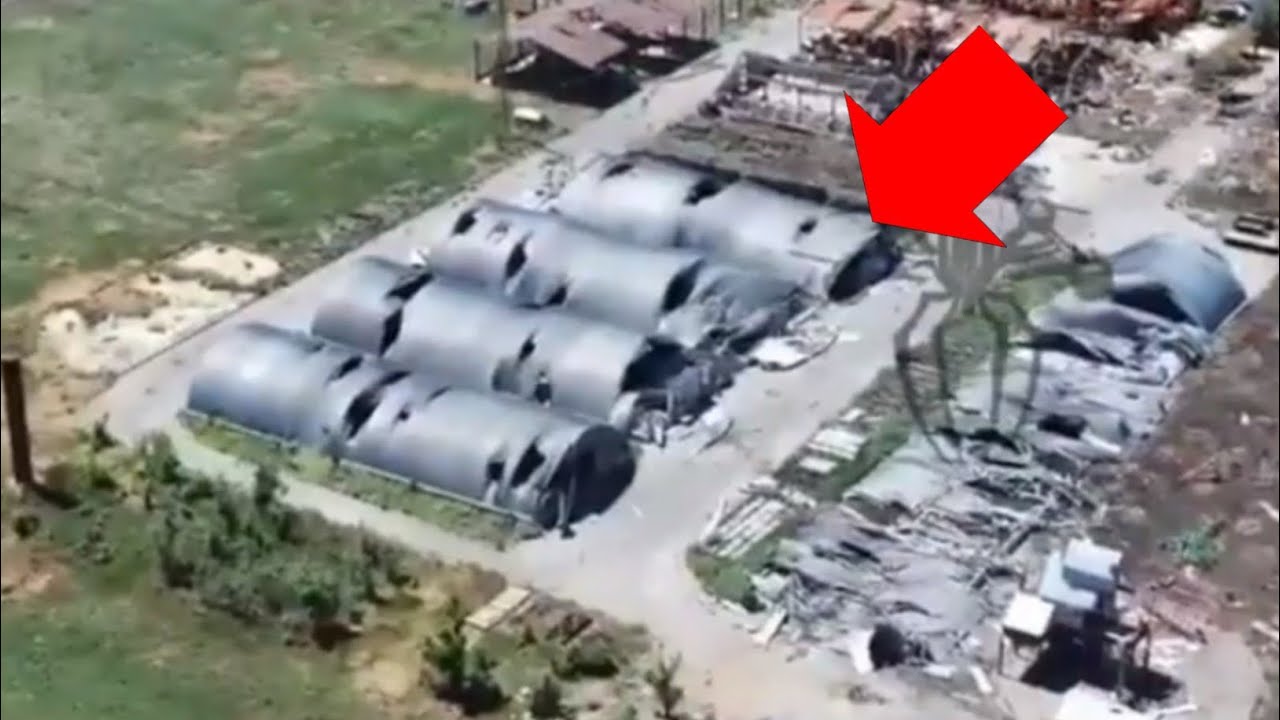 Absolutely Massive Explosion As FPV Drone Hit Warehouse | See this ...