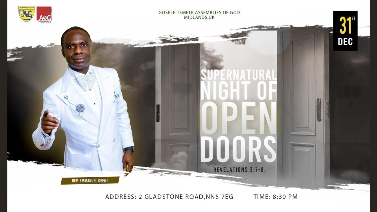 SUPERNATURAL NIGHT OF OPEN DOORS | 31st Night Service | GTAG UK - YouTube