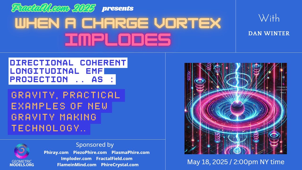 Dan Winter: HOW Charge Vortex Implosion MAKES GRAVITY- and The Physics ...