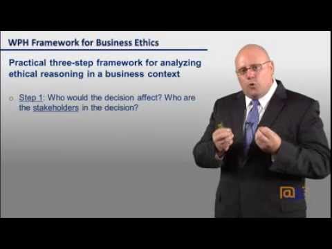 LAW101: Week1 - WPH Framework for Business Ethics #SEU32 - YouTube