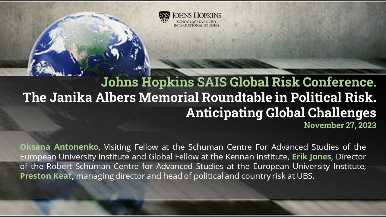Johns Hopkins SAIS Global Risk Conference. - YouTube