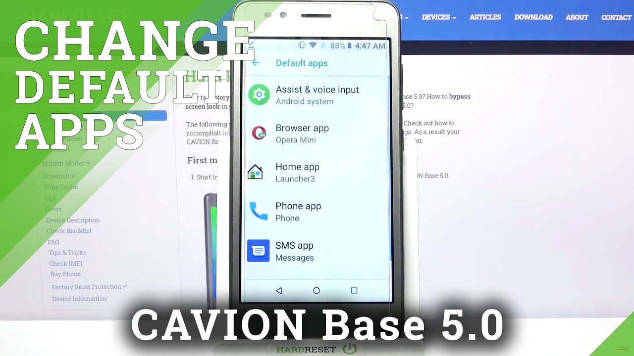 CAVION Base 5.0 and Default Apps - Change Programs Settings - YouTube