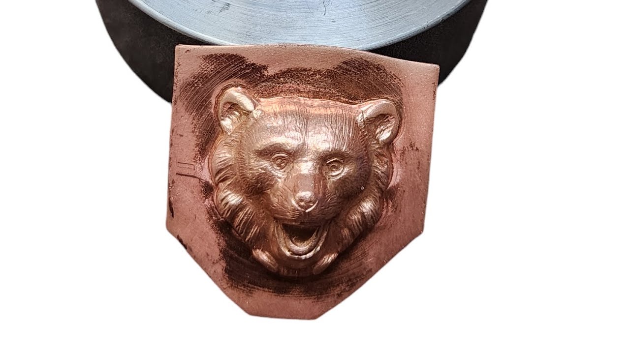 Part 1: Pressing a DEEP Bear Impression Die - YouTube