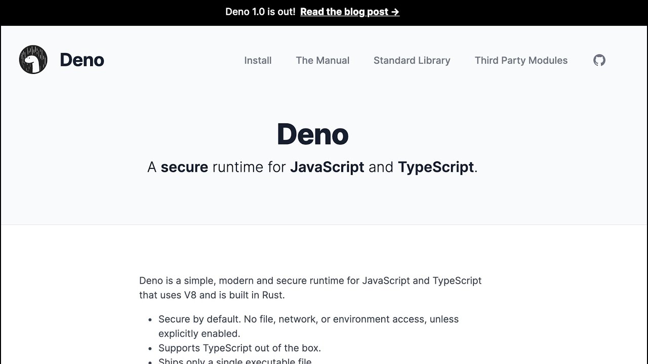 Introduction to Deno v1 - YouTube