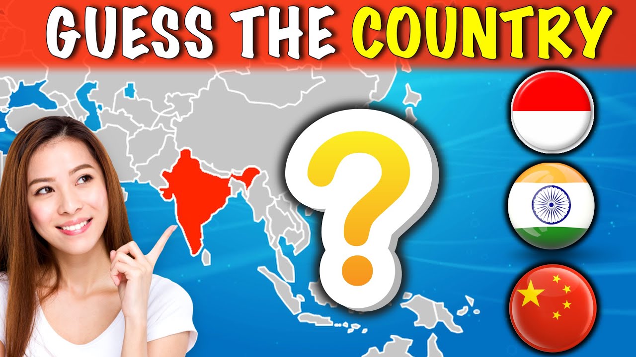 🤔 Guess the country on the map | World geography | Map quiz | Country ...