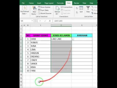 Cara Mudah Membuat Drop Down List Untuk Pencarian Data di Excel #shorts #exceltutorial # ...
