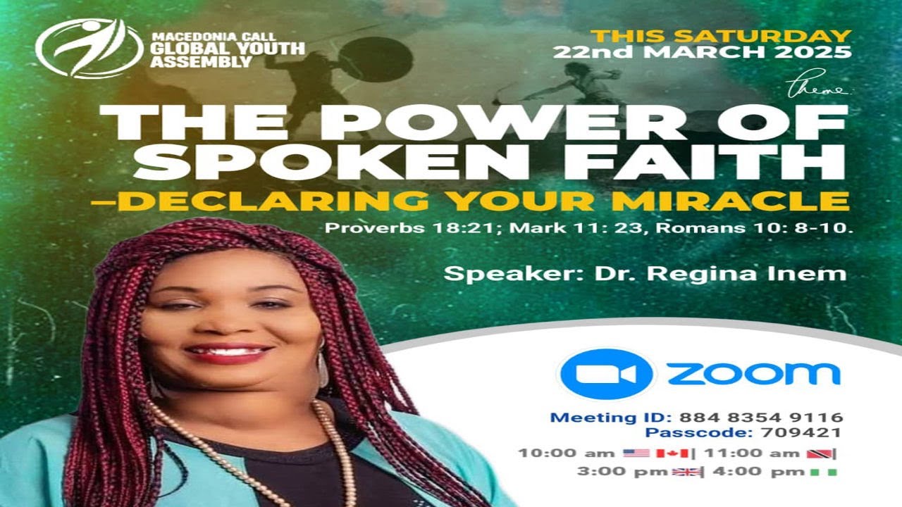 THE POWER OF SPOKEN FAITH - YouTube