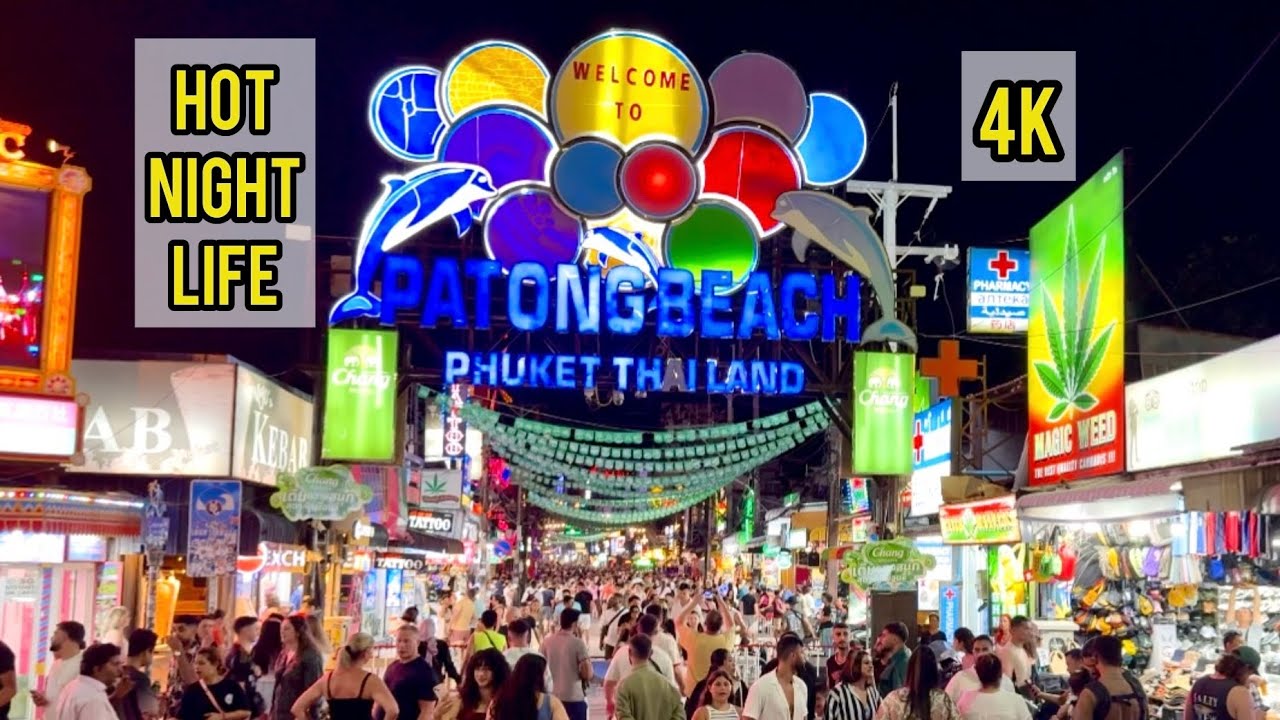 HOT NIGHTLIFE, Patong Beach At Midnight | Bangla Walking Street | City ...