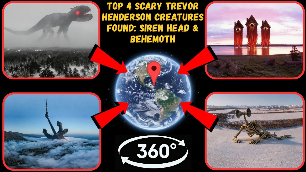 Video 360° - Top 4 Scary Trevor Henderson Creatures Found: Siren Head ...