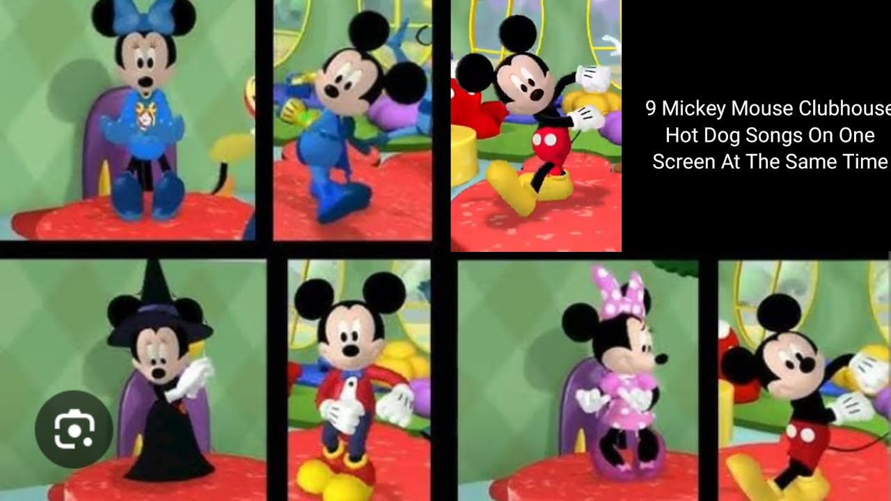 9 Mickey Mouse Clubhouse Hot Dog Dance Songs On One Screen At The Same ...