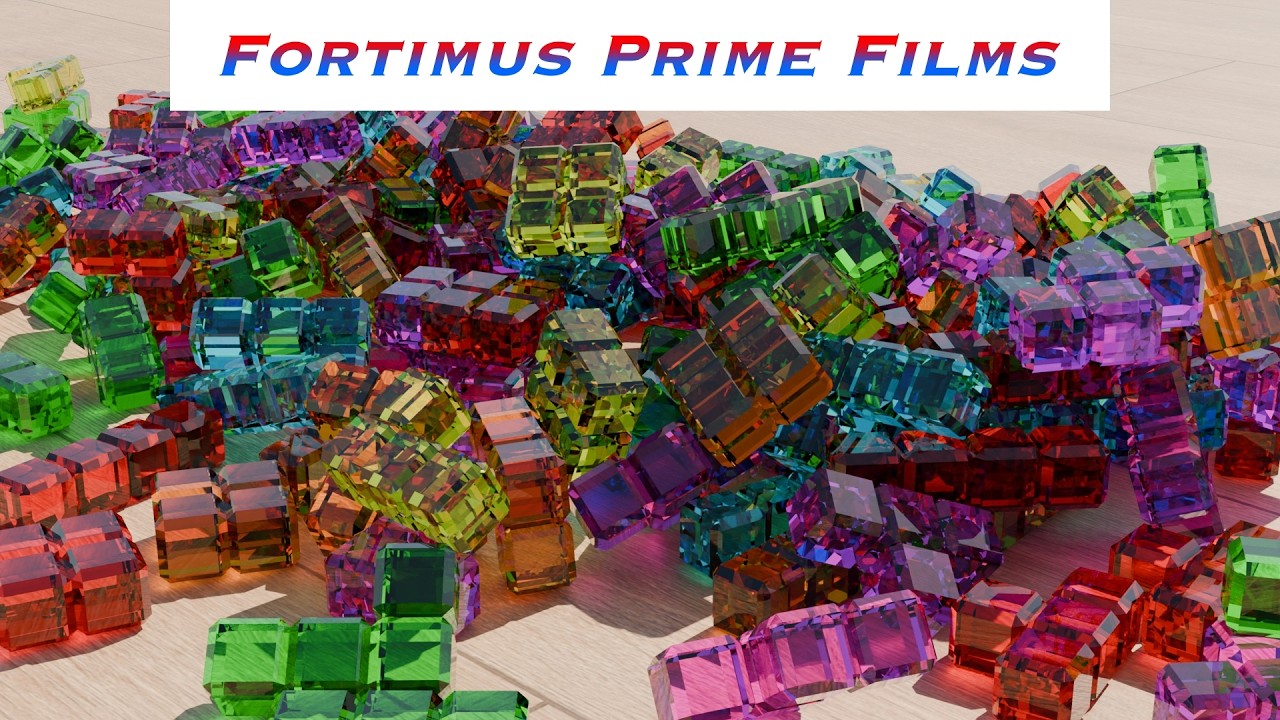 Satisfying Tetris Glass Falling Simulation | A Blender CG Animation ...