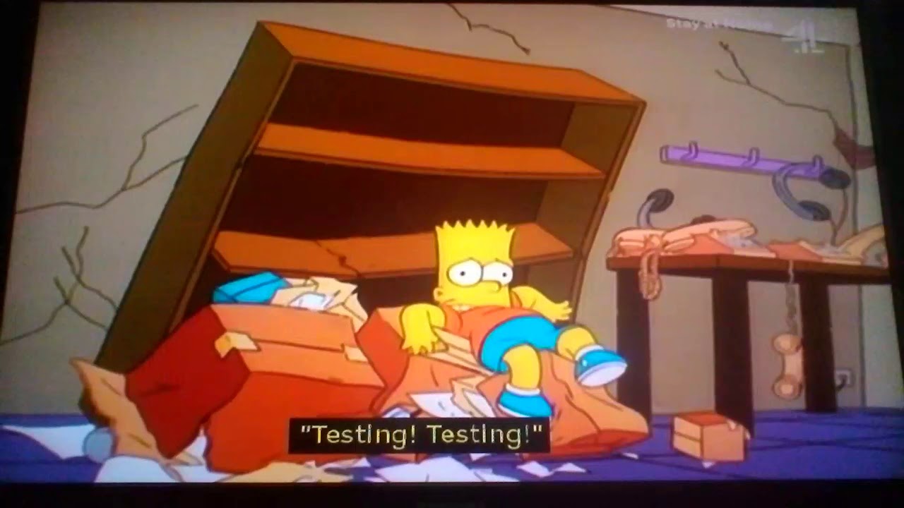 The Simpsons - Bart destroys Springfield! What the f**k?!!! - YouTube
