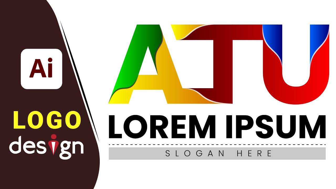 Illustrator Beginner Tutorial Simple Letter Logos - YouTube