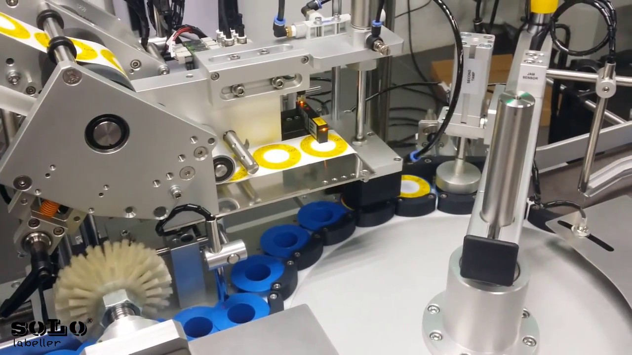 PTFE Tape Labelling Machine | Rotary Tamp System Labelling Machine ...