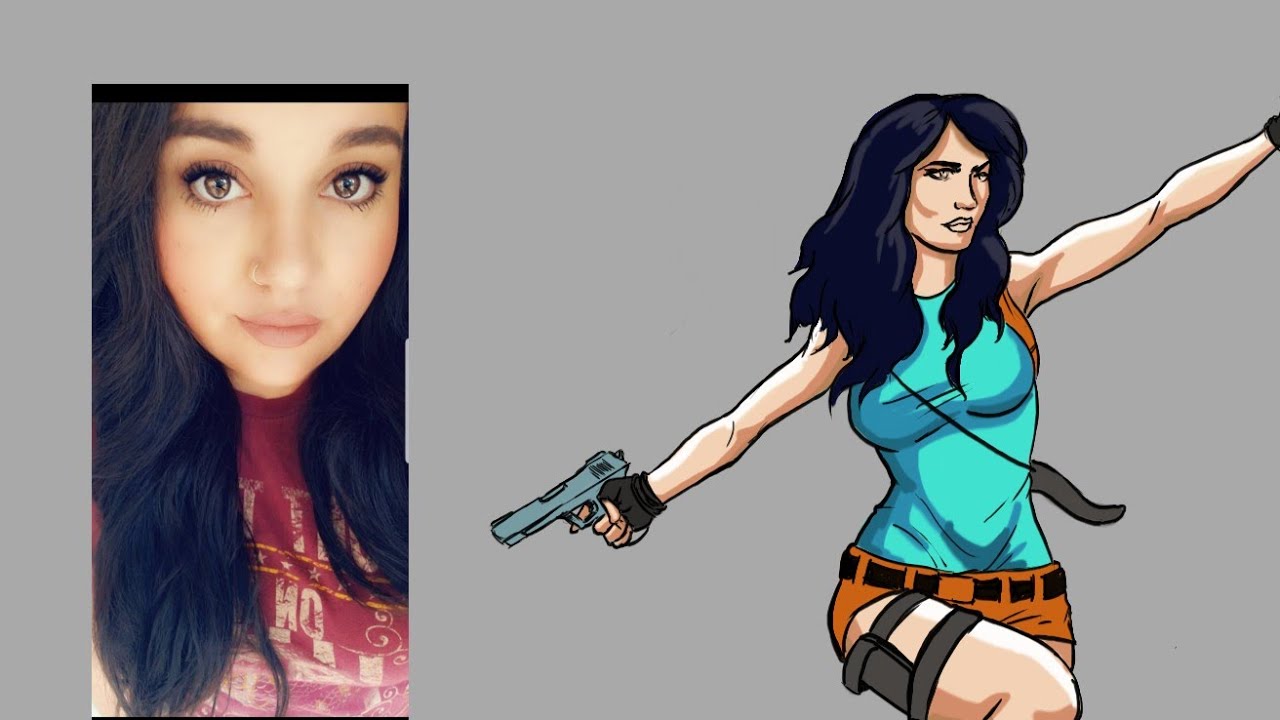 Youtuber Miss Kay as Lara Croft Tomb Raider Art - YouTube