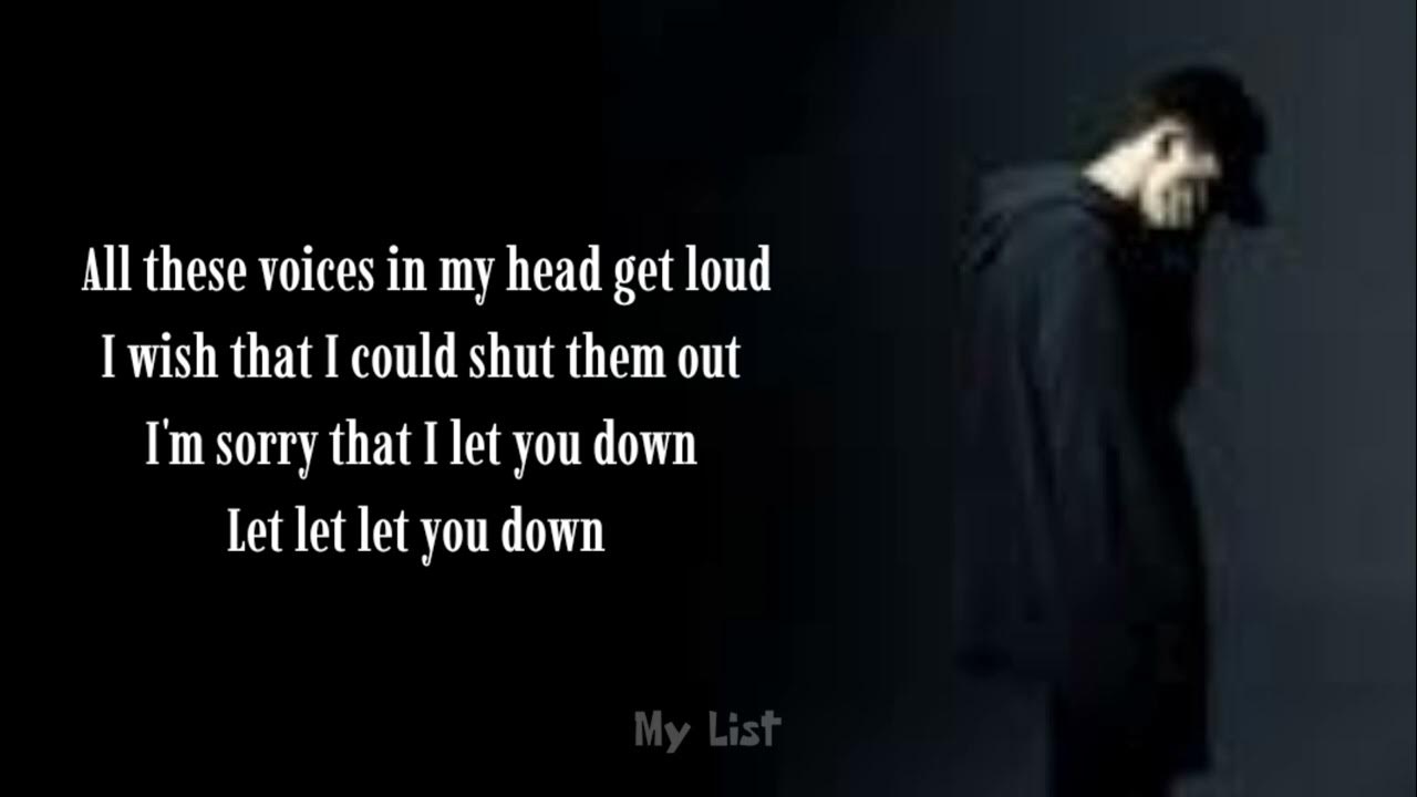 NF - Let You Down (Lyrics) - YouTube